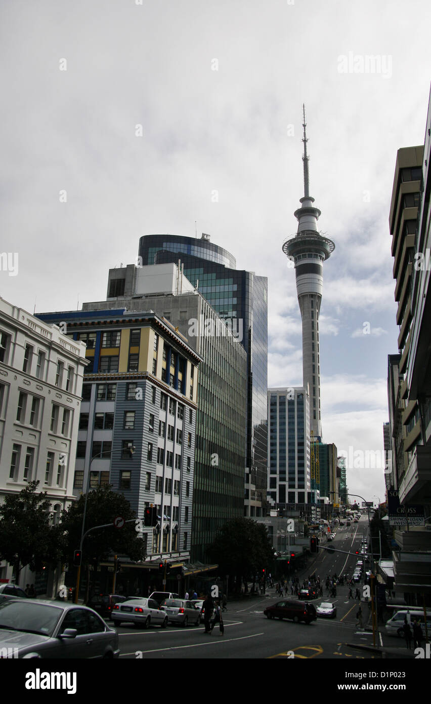 Auckland's landmark and new Zealand's tallest building, the Skytower ...