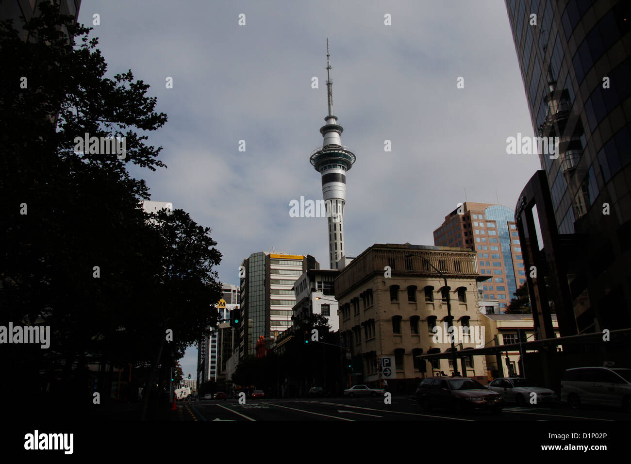 Auckland City's business centre Stock Photo - Alamy