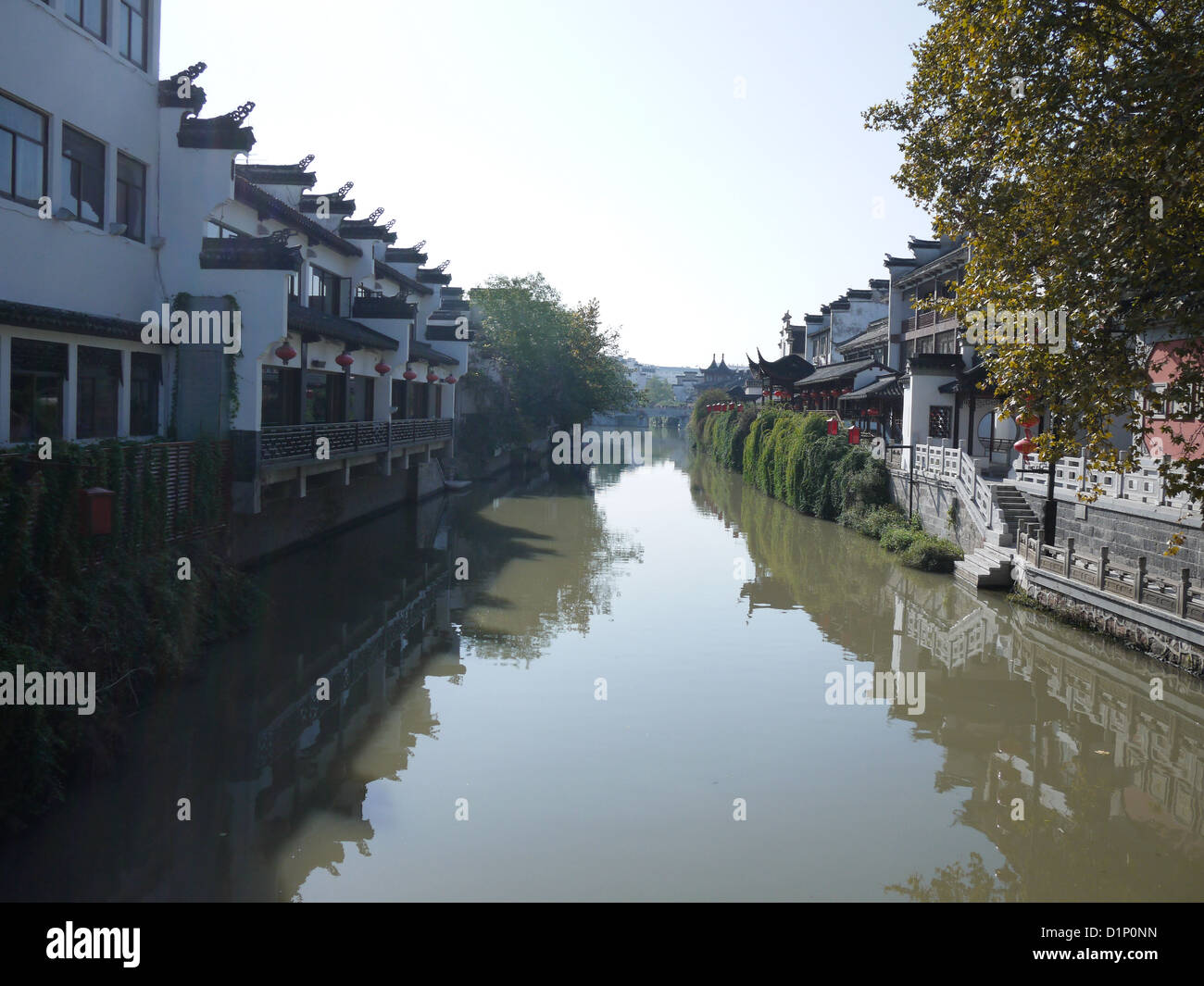 river residence houses china Stock Photo - Alamy