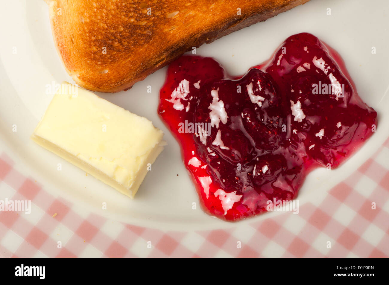 Toast butter jam hi-res stock photography and images - Alamy