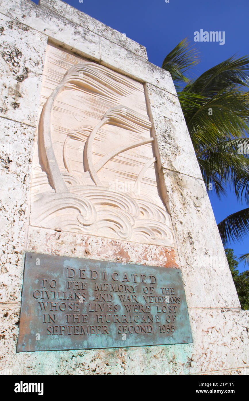 Hurricane monument florida keys hi-res stock photography and images - Alamy
