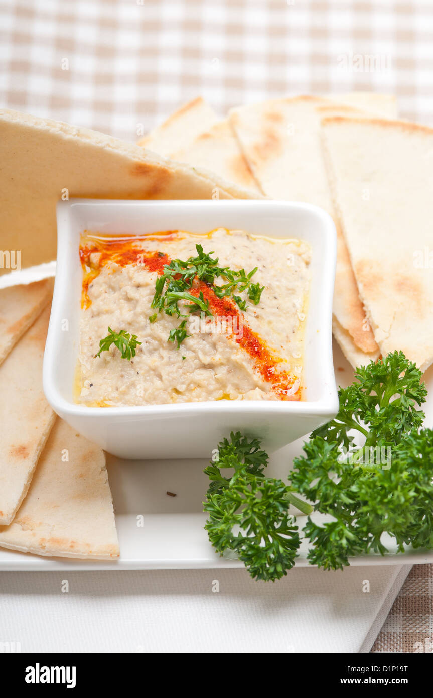 fresh traditional moutabal baba ghanoush eggplant dip Stock Photo - Alamy