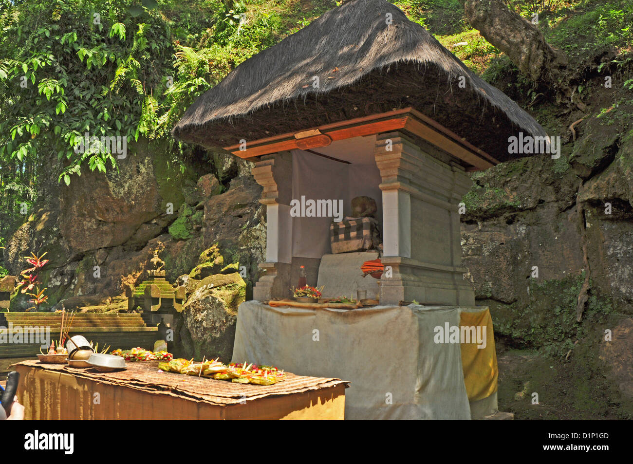 INDONESIA, Bali, Goa Gajah, Elephant Cave Temple (11th Century ...