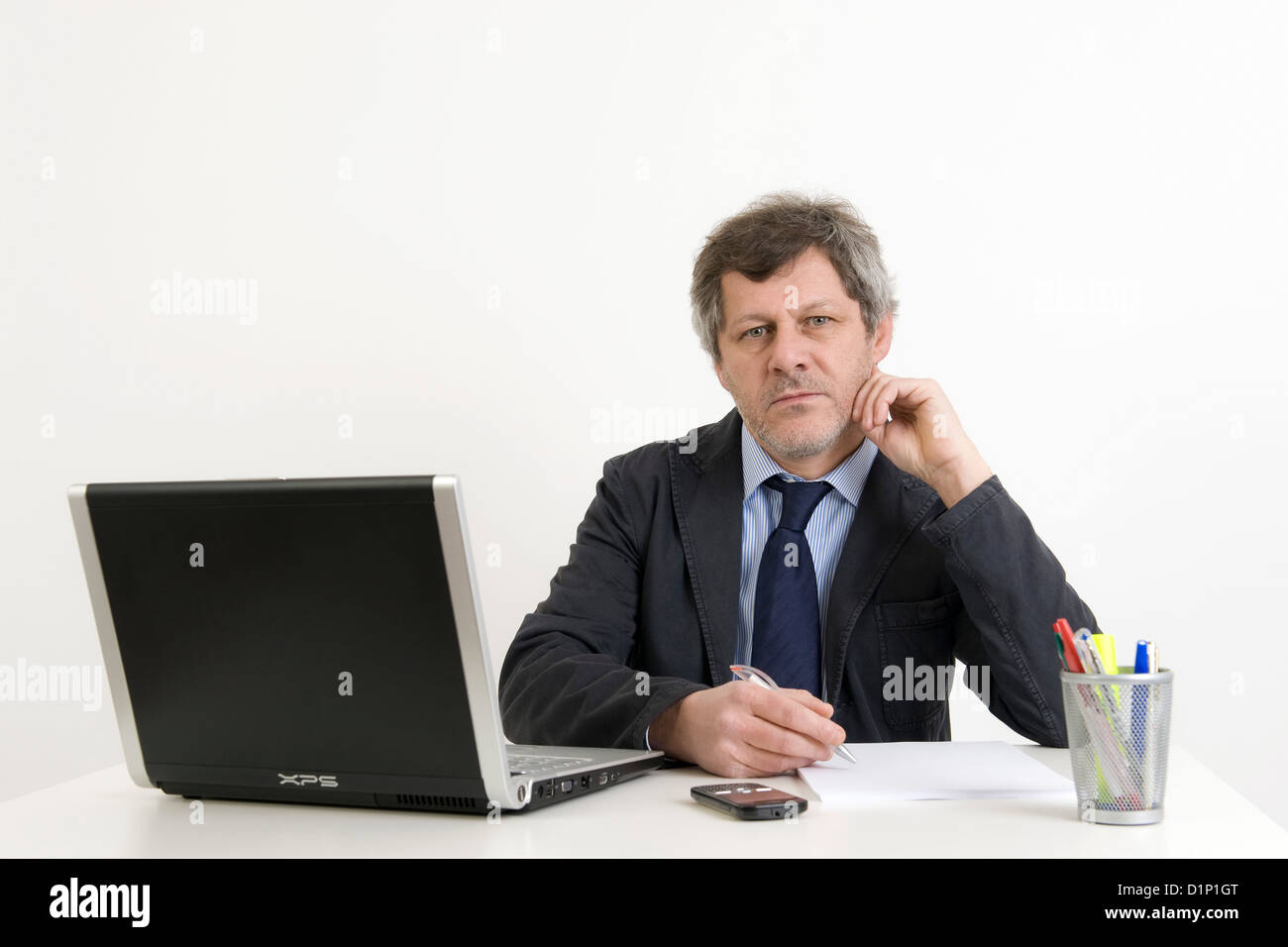Man at office Stock Photo - Alamy