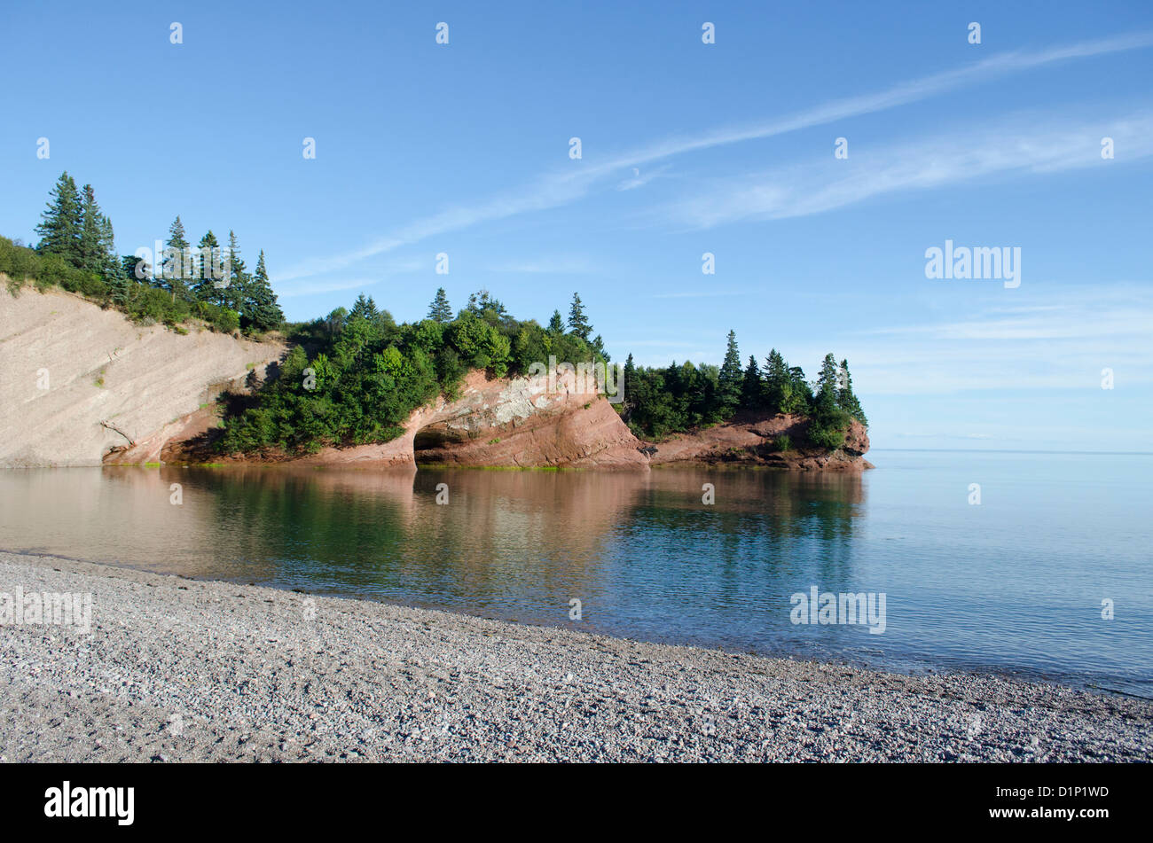 Bay of Fundy National Park New Brunswick Canada with its beaches ...