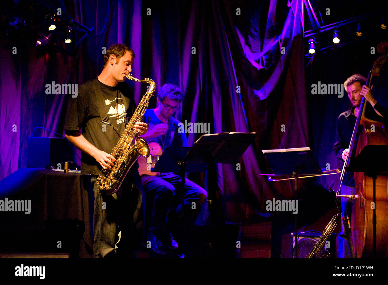 Polish jazz ensemble performing at the Jazz Club Tygmont downtown ...