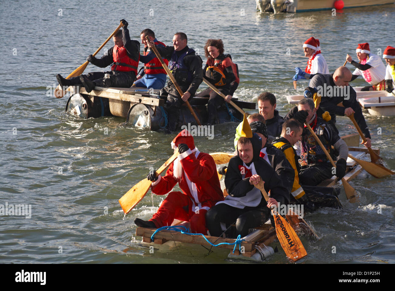 New Year’s Day Bath Race at Poole Quay, Dorset, UK New Years Day ...