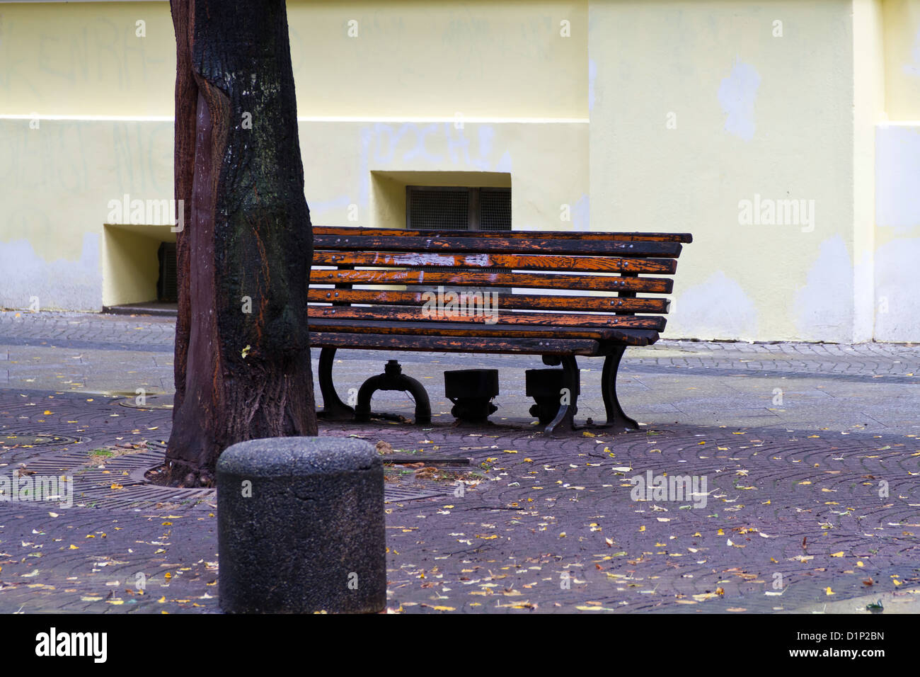 Bench in Berlin Kreuzberg, Germany Stock Photo - Alamy