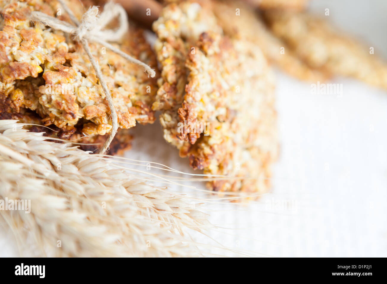 low-fat pastry cereal with unrefined sugar, close-up Stock Photo - Alamy