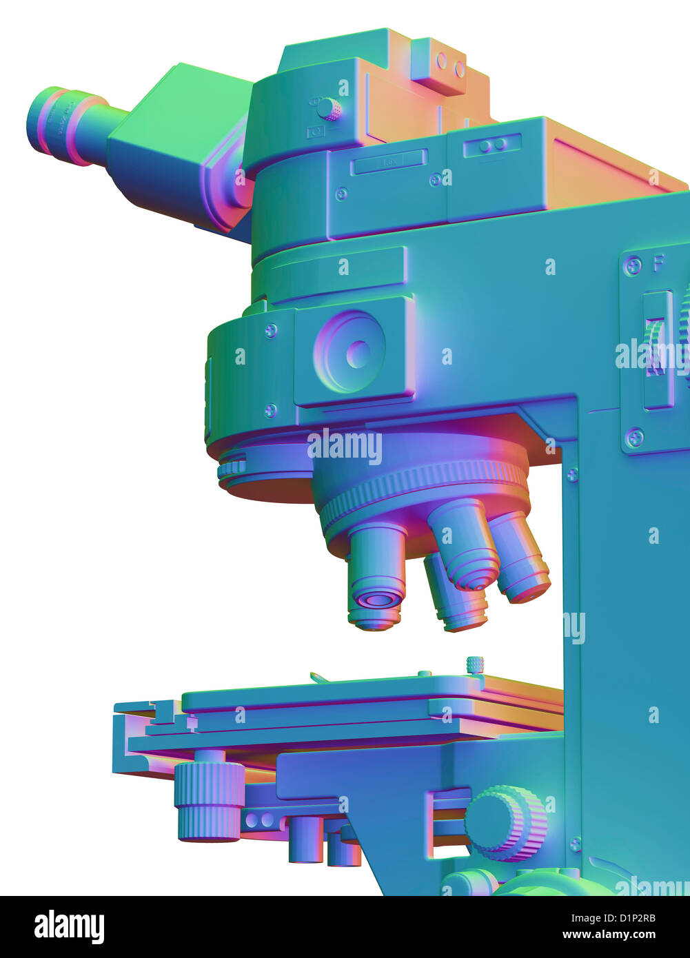 Optical light microscope, artwork Stock Photo - Alamy