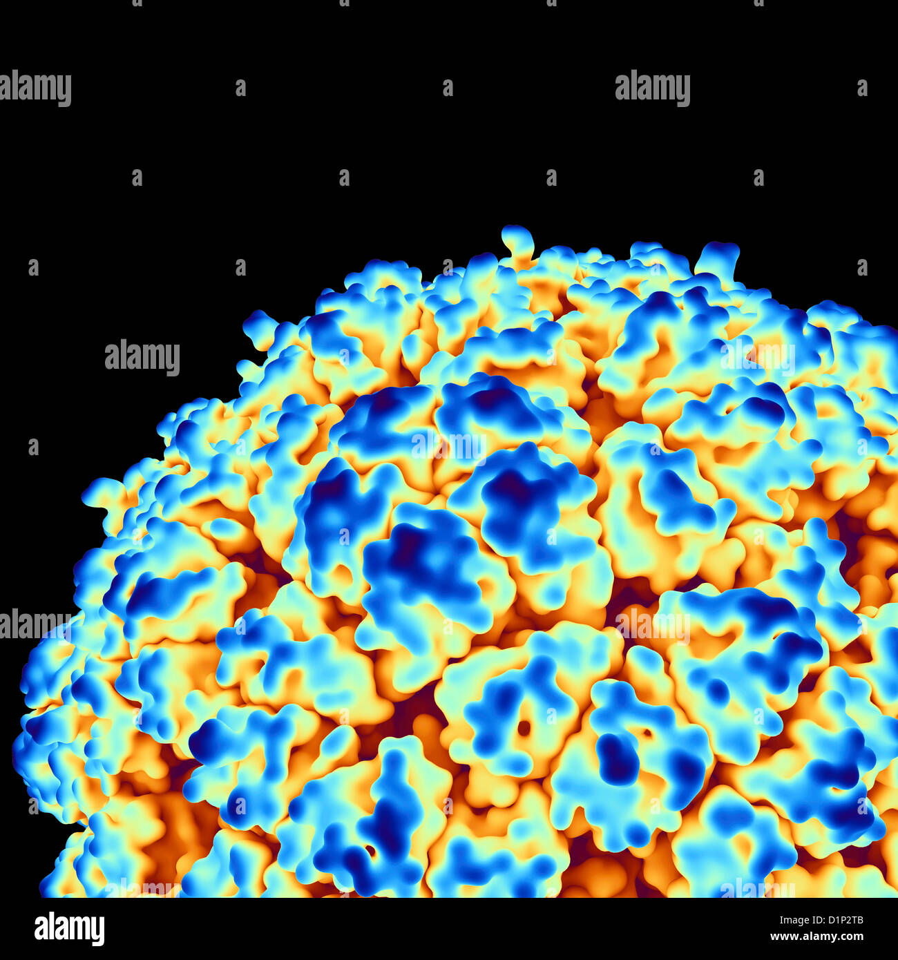 Virus particle, artwork Stock Photo - Alamy