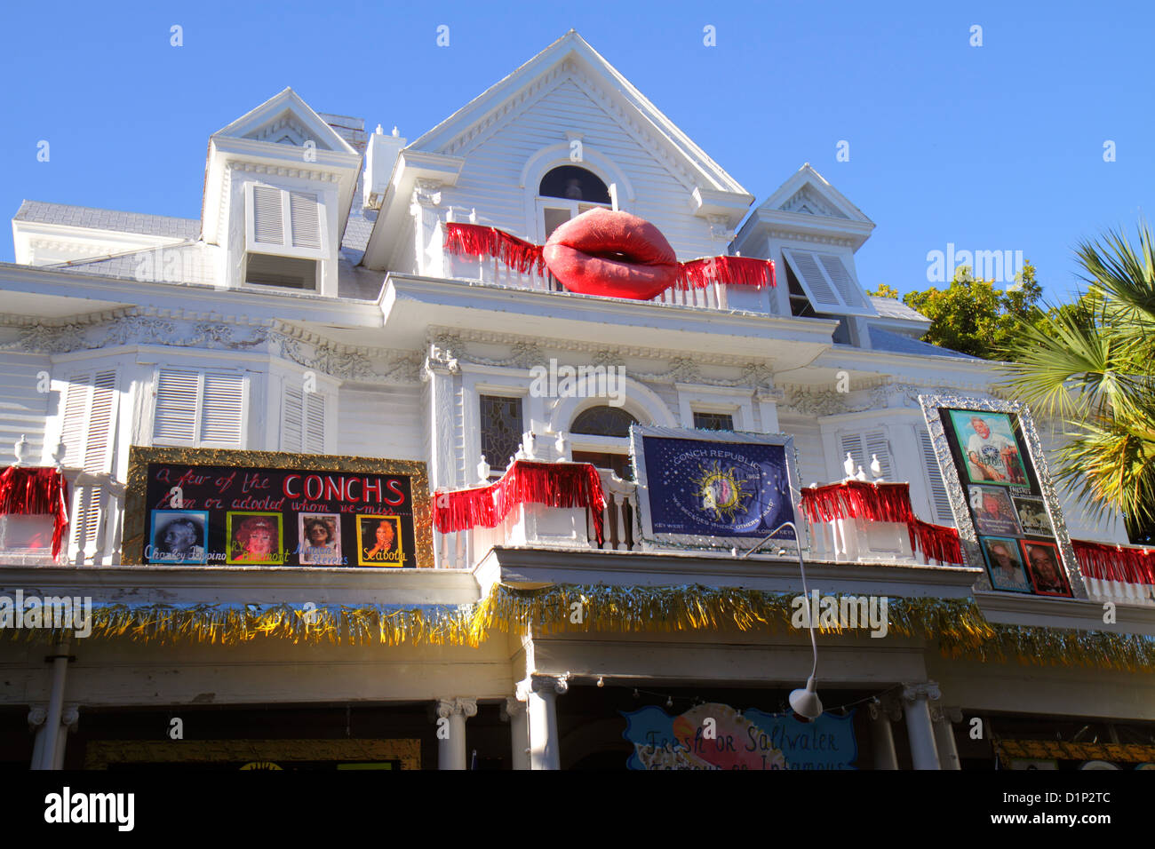 Florida Key West Florida,Keys Caroline Street,Curry Mansion Inn,front ...