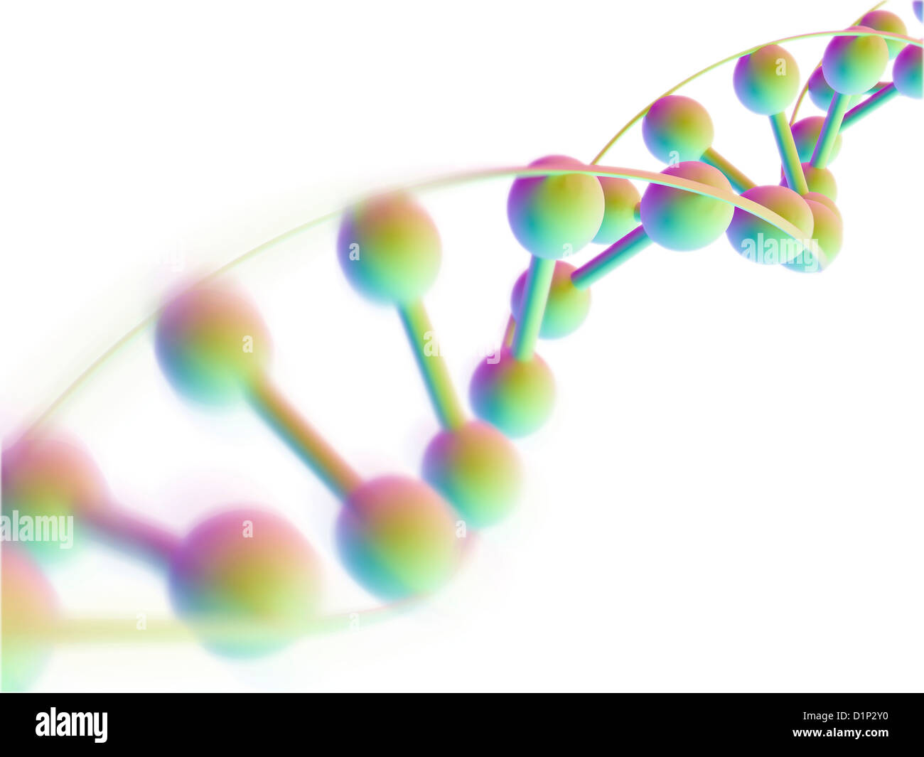 DNA molecule, computer artwork Stock Photo - Alamy
