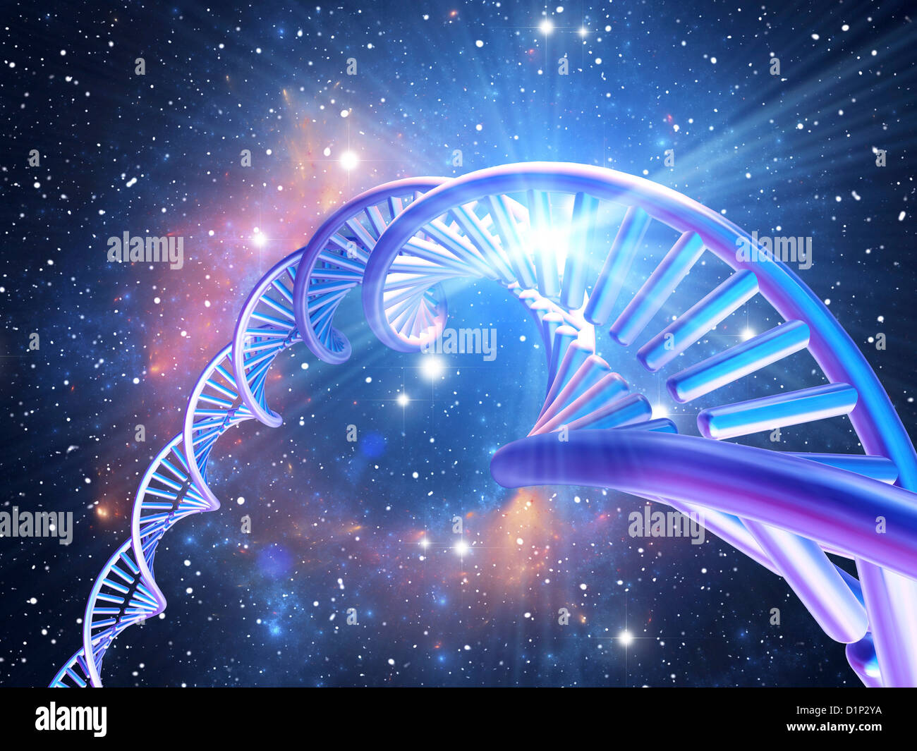 Computer artwork strand genetic hi-res stock photography and images - Alamy