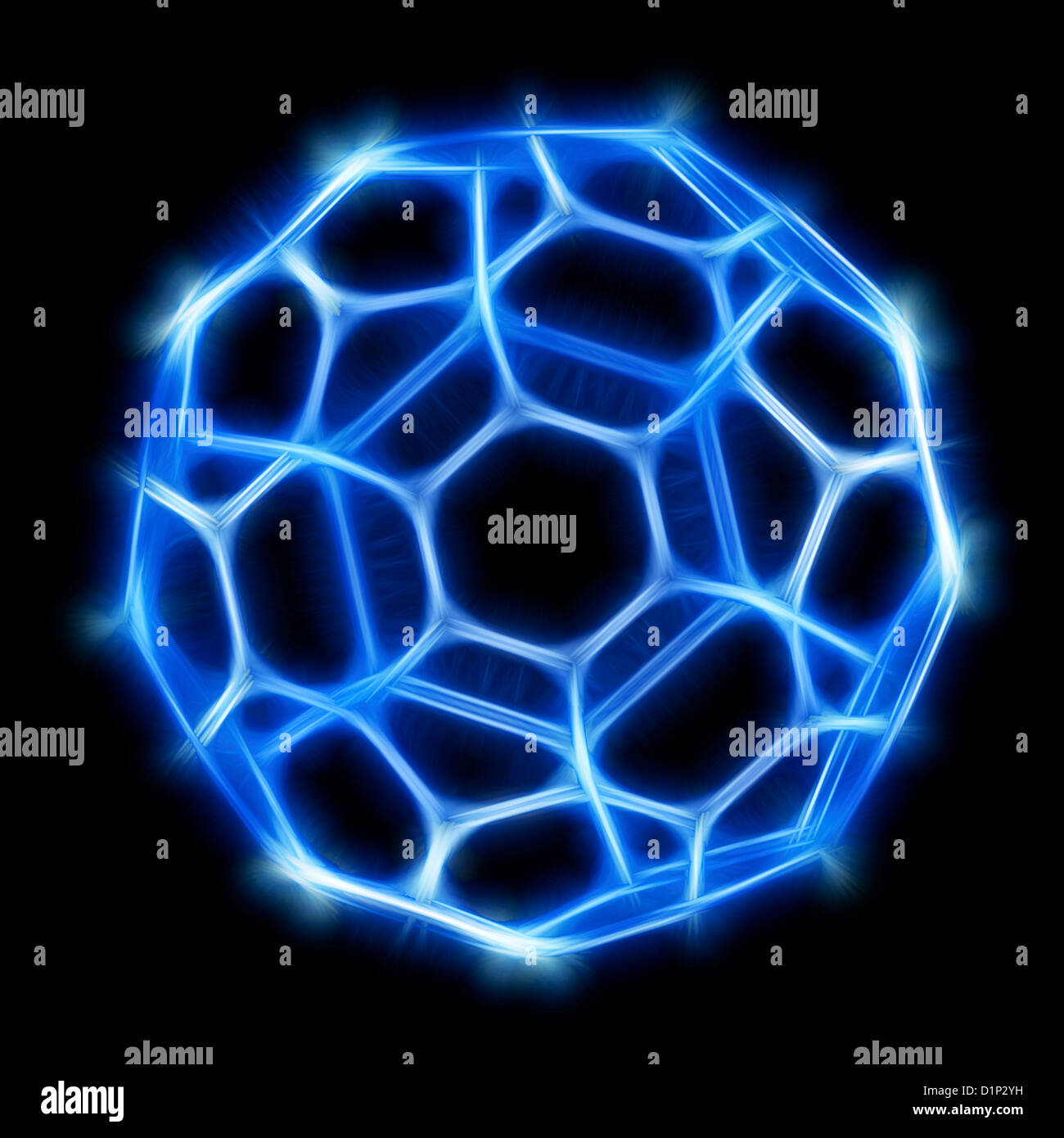 Buckyball, Buckminsterfullerene molecule Stock Photo - Alamy