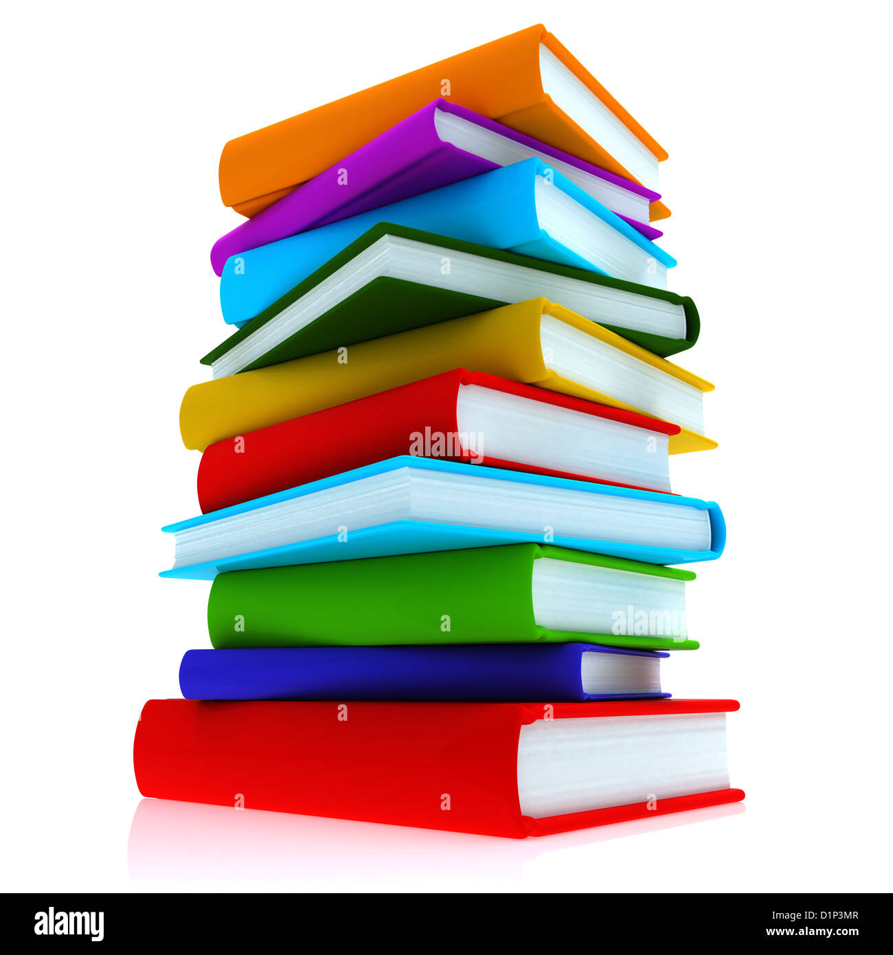 Vertical image stack books green hi-res stock photography and images ...