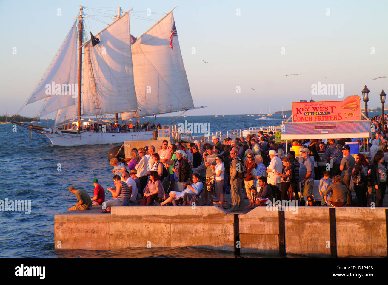 Florida Key West Florida,Keys Gulf of Mexico Coast,water,Mallory Square ...
