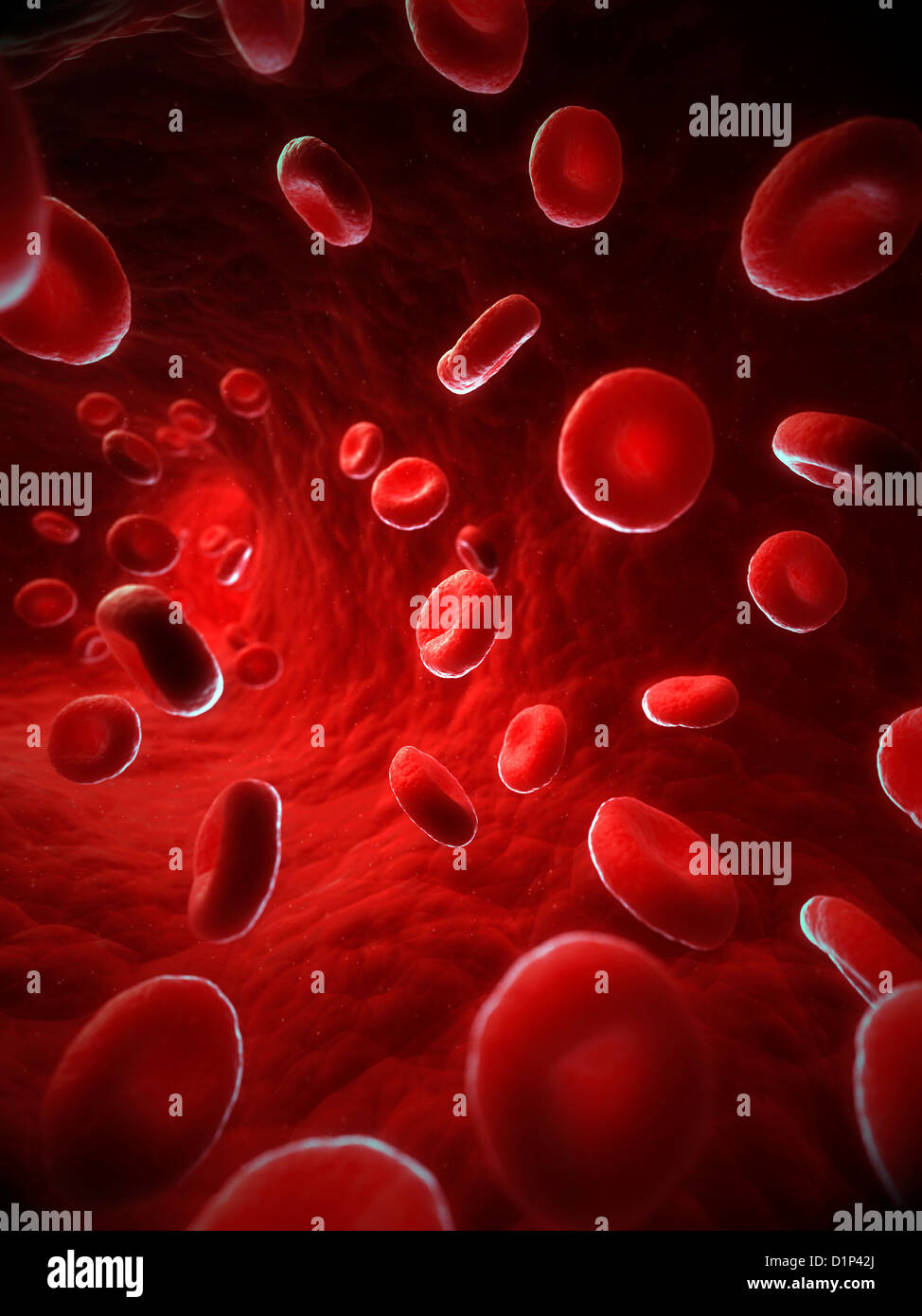 Red blood cells, artwork Stock Photo - Alamy