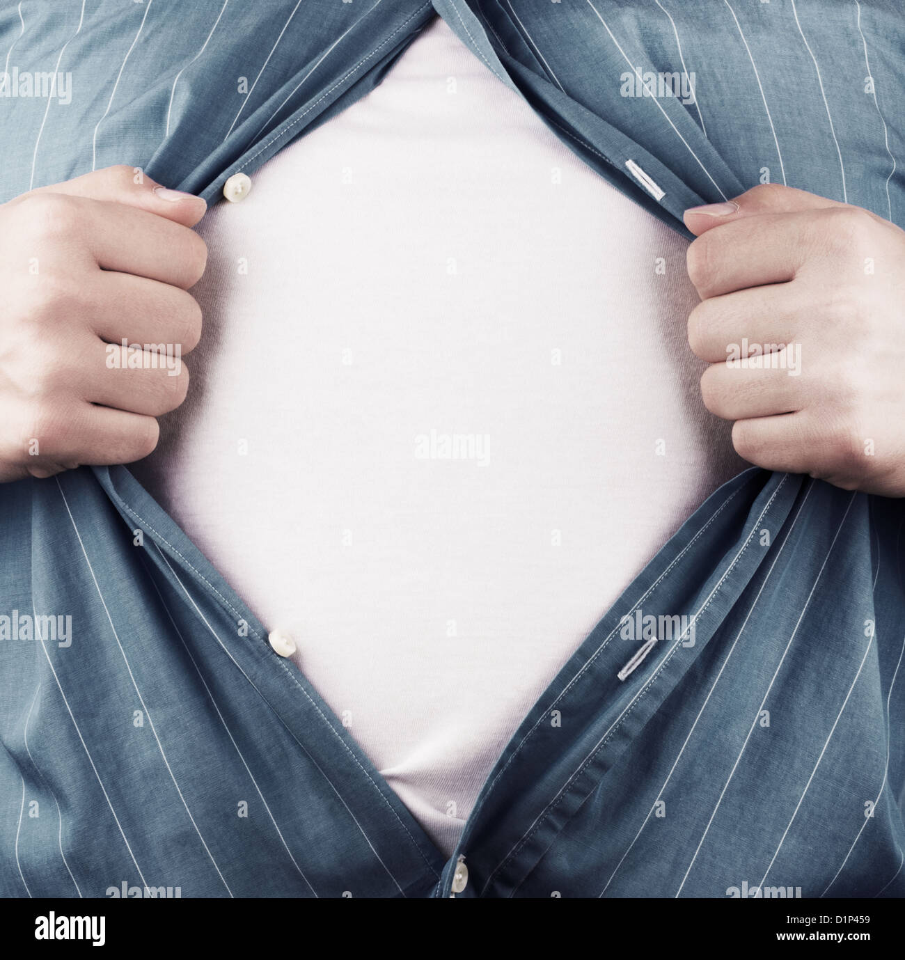 Tearing Through Shirt