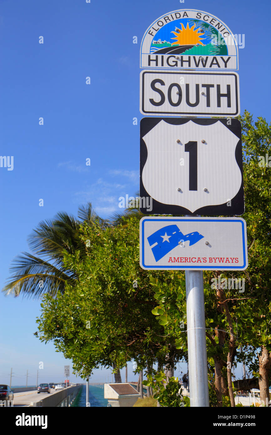 Florida Florida Keys,US highway Route 1 One,Overseas Highway,Vaca Key ...
