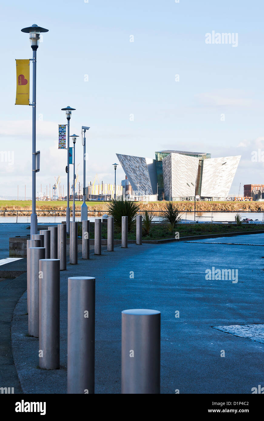 The Beautiful Exterior of the Titanic Museum in Titanic Quarter Near ...