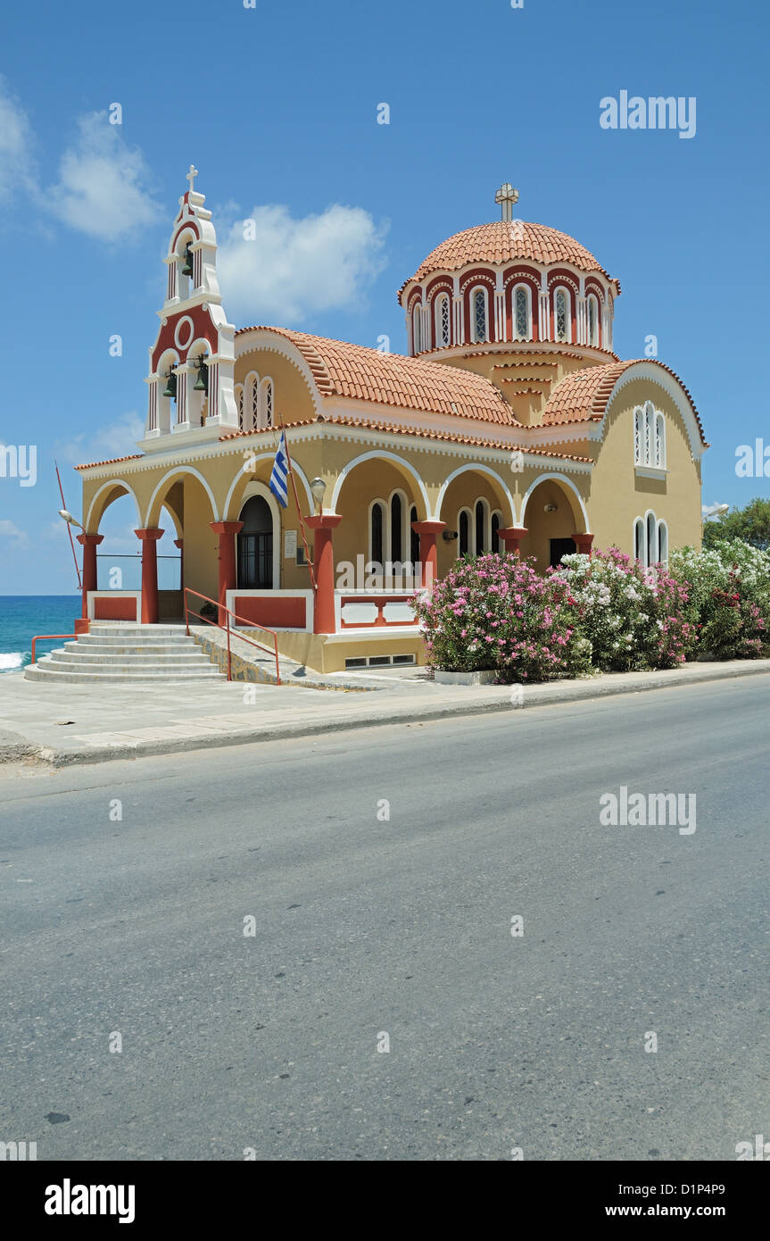 A church along the sea in Rethymnon, Crete, Greece Stock Photo - Alamy