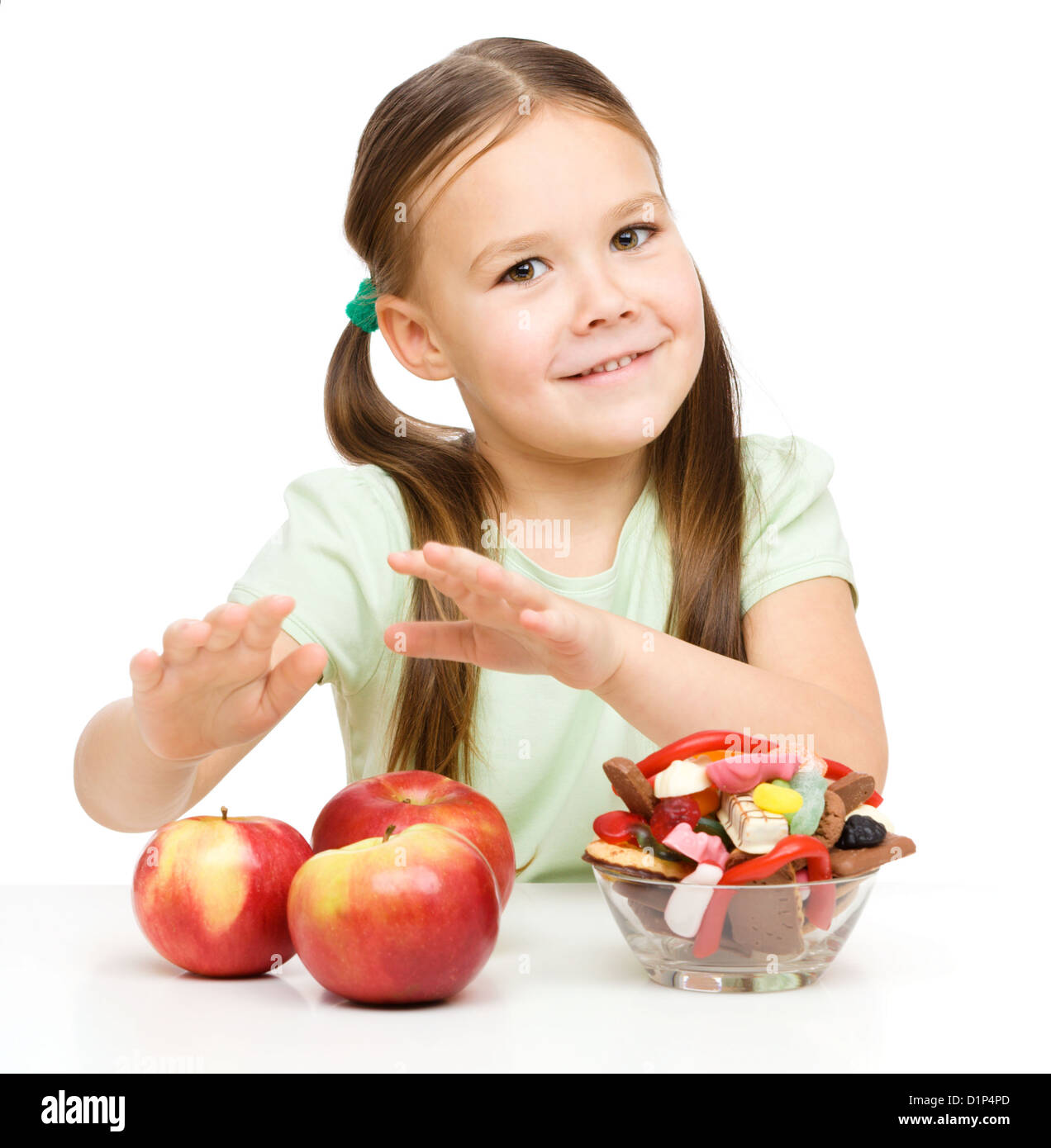 Kid fruit candy thinking hi-res stock photography and images - Alamy