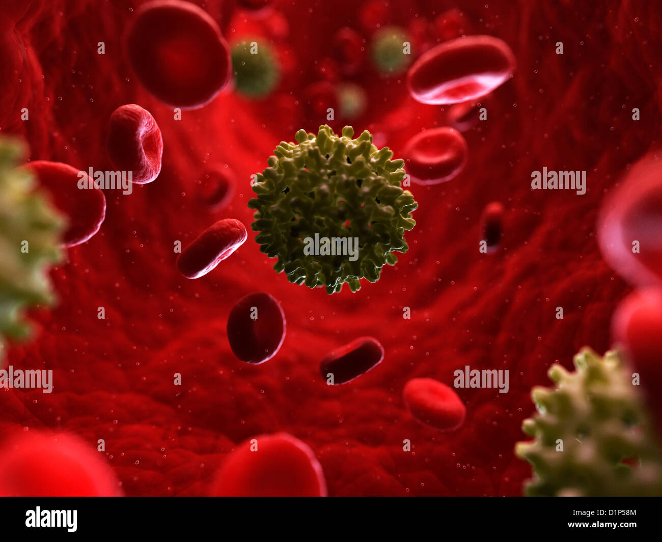 Hepatitis B infection, artwork Stock Photo - Alamy