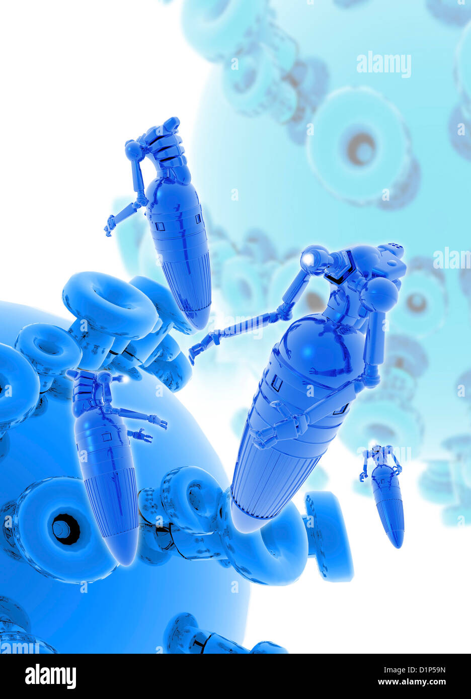 Medical nanobots, artwork Stock Photo - Alamy