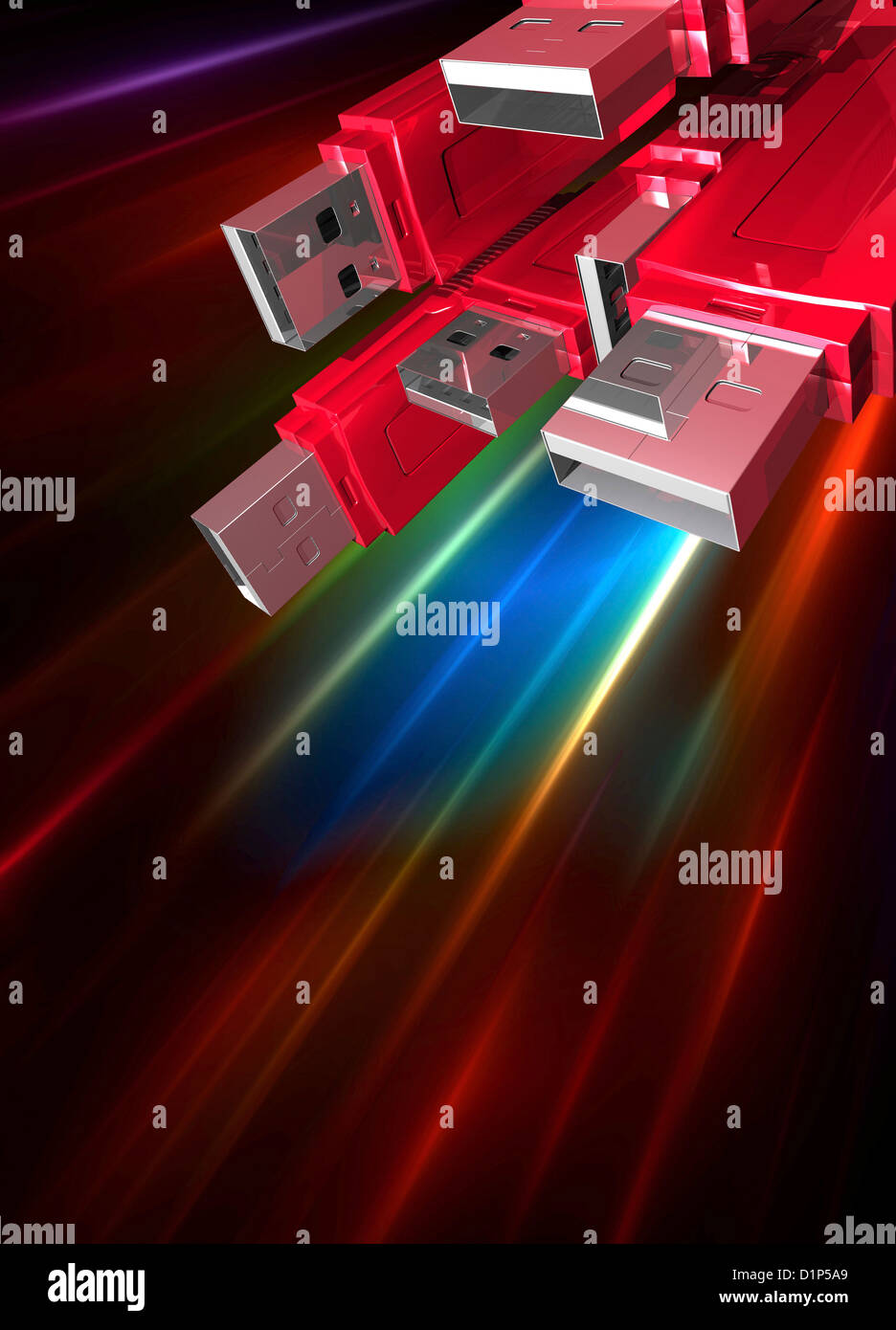 USB sticks, artwork Stock Photo - Alamy