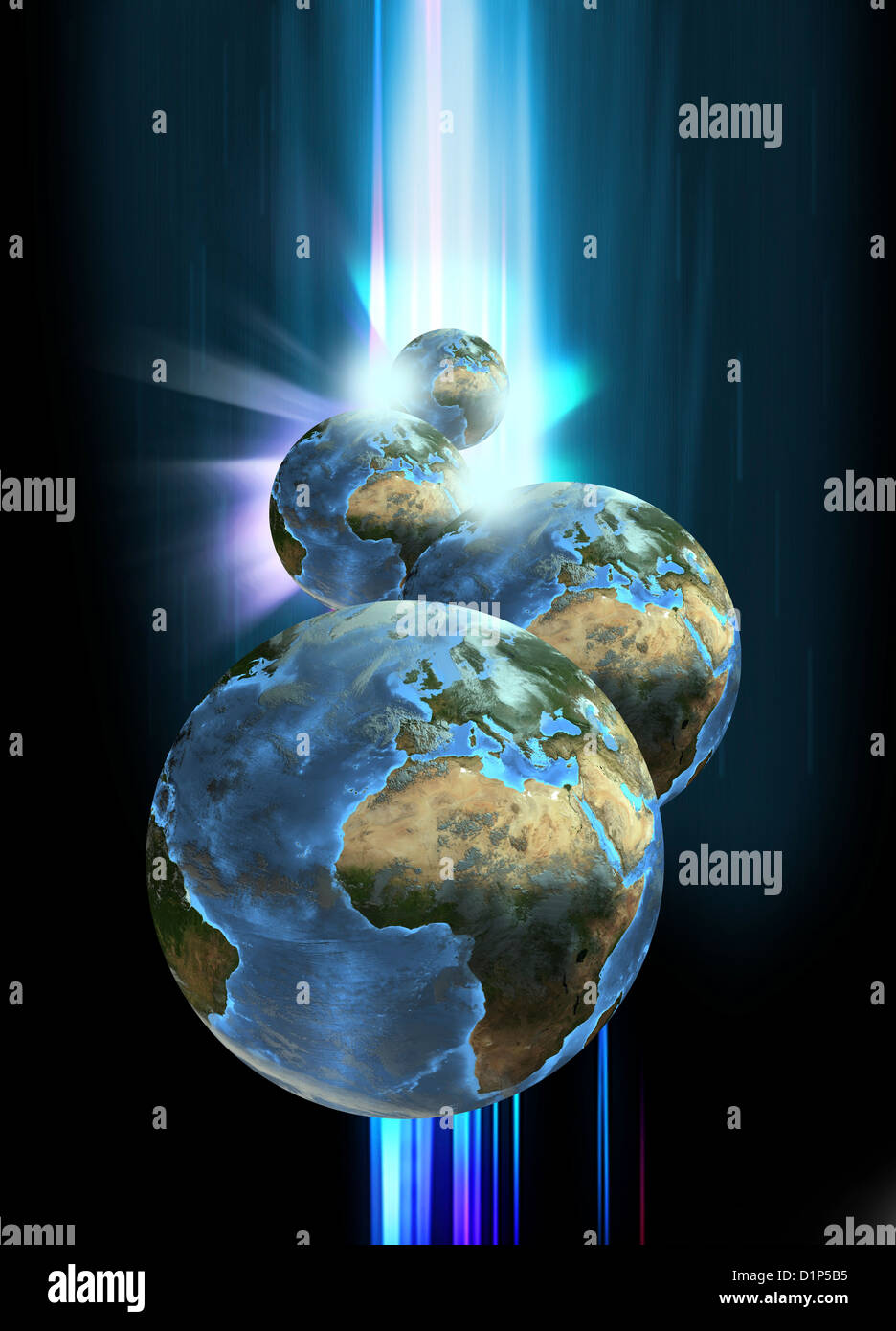 Multiple universes, conceptual artwork Stock Photo - Alamy