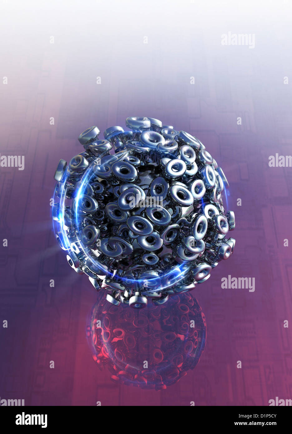 Computer virus, conceptual artwork Stock Photo - Alamy