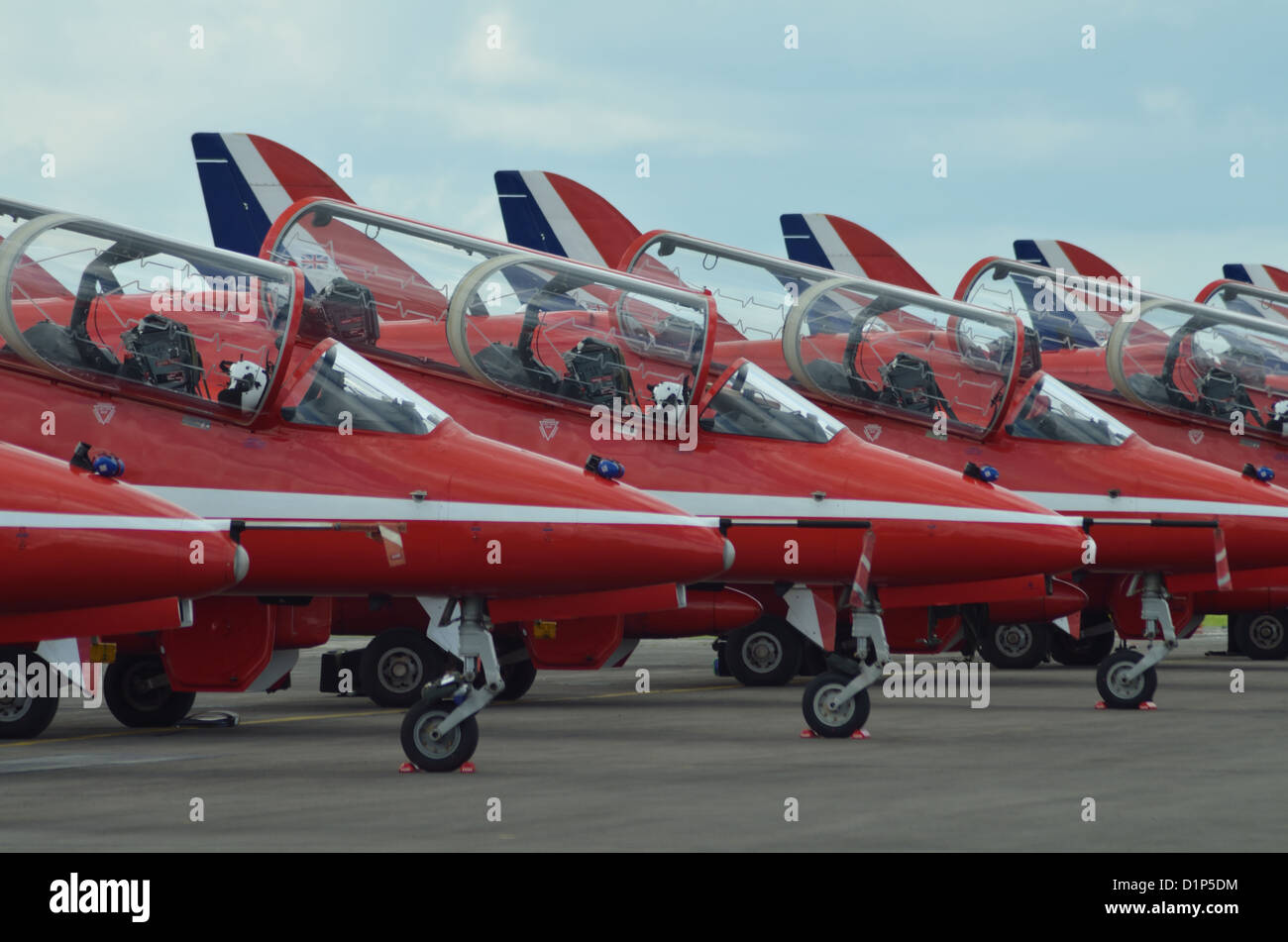 Royal Air Force Aerobatic Team - The Red Arrows Stock Photo - Alamy