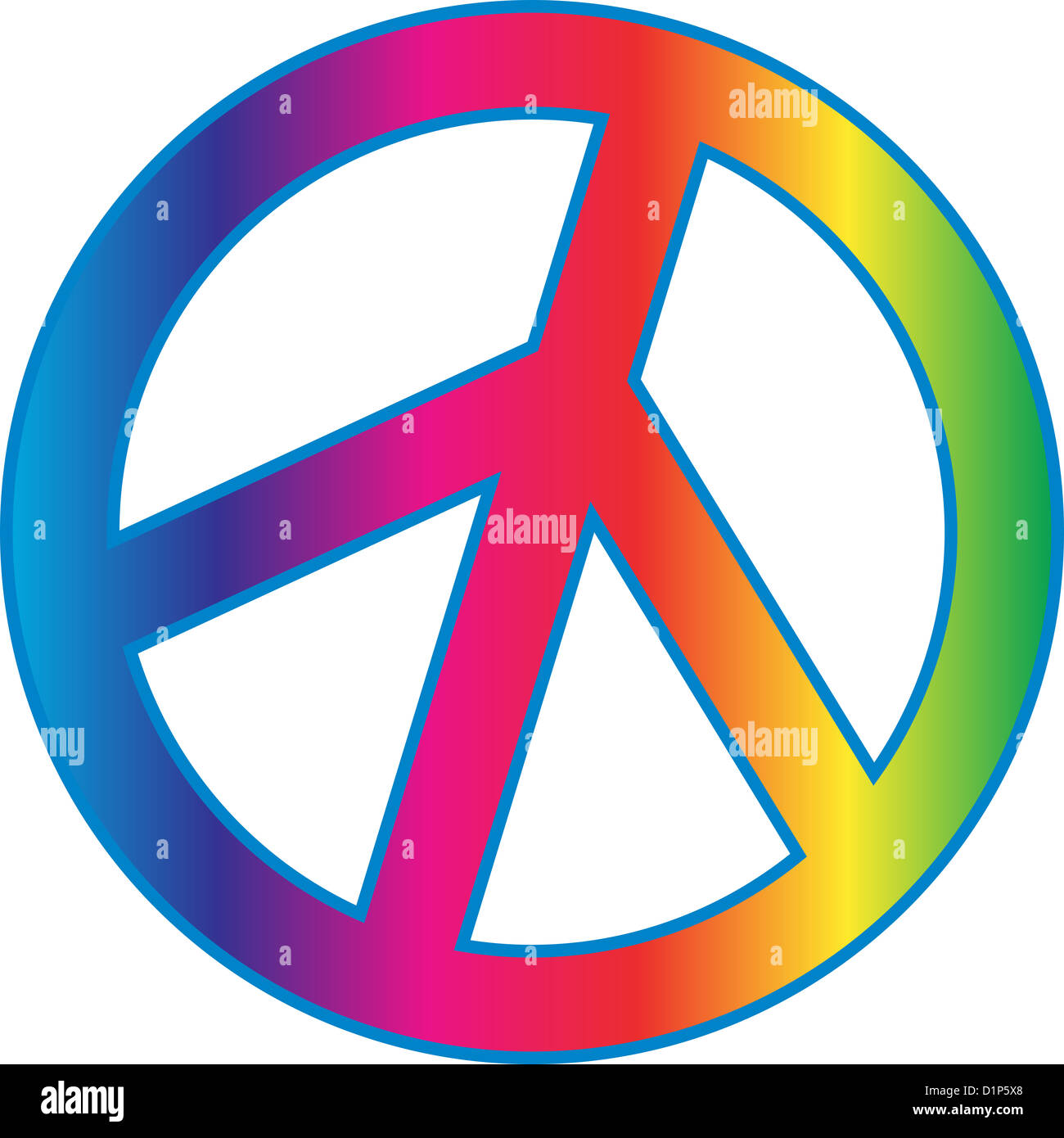 Retro peace sign hippie hi-res stock photography and images - Alamy