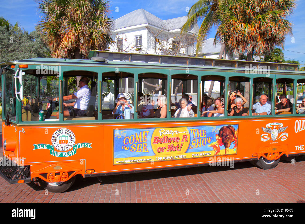 Key West Trolley Stock Photos & Key West Trolley Stock Images - Alamy