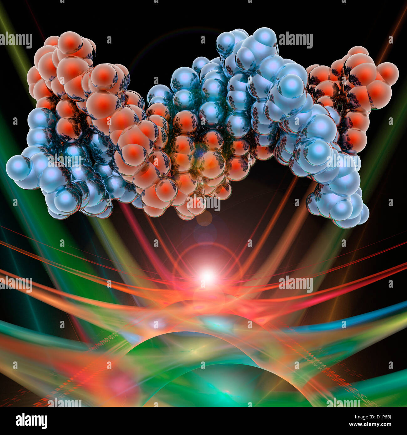 DNA molecule, artwork Stock Photo - Alamy
