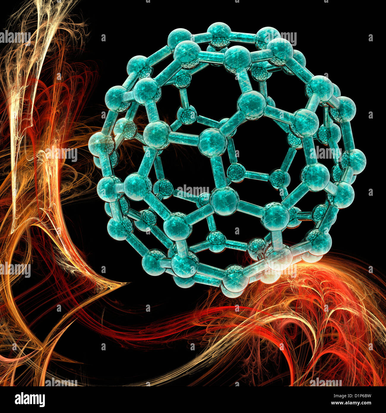 Buckyball molecule hi-res stock photography and images - Alamy