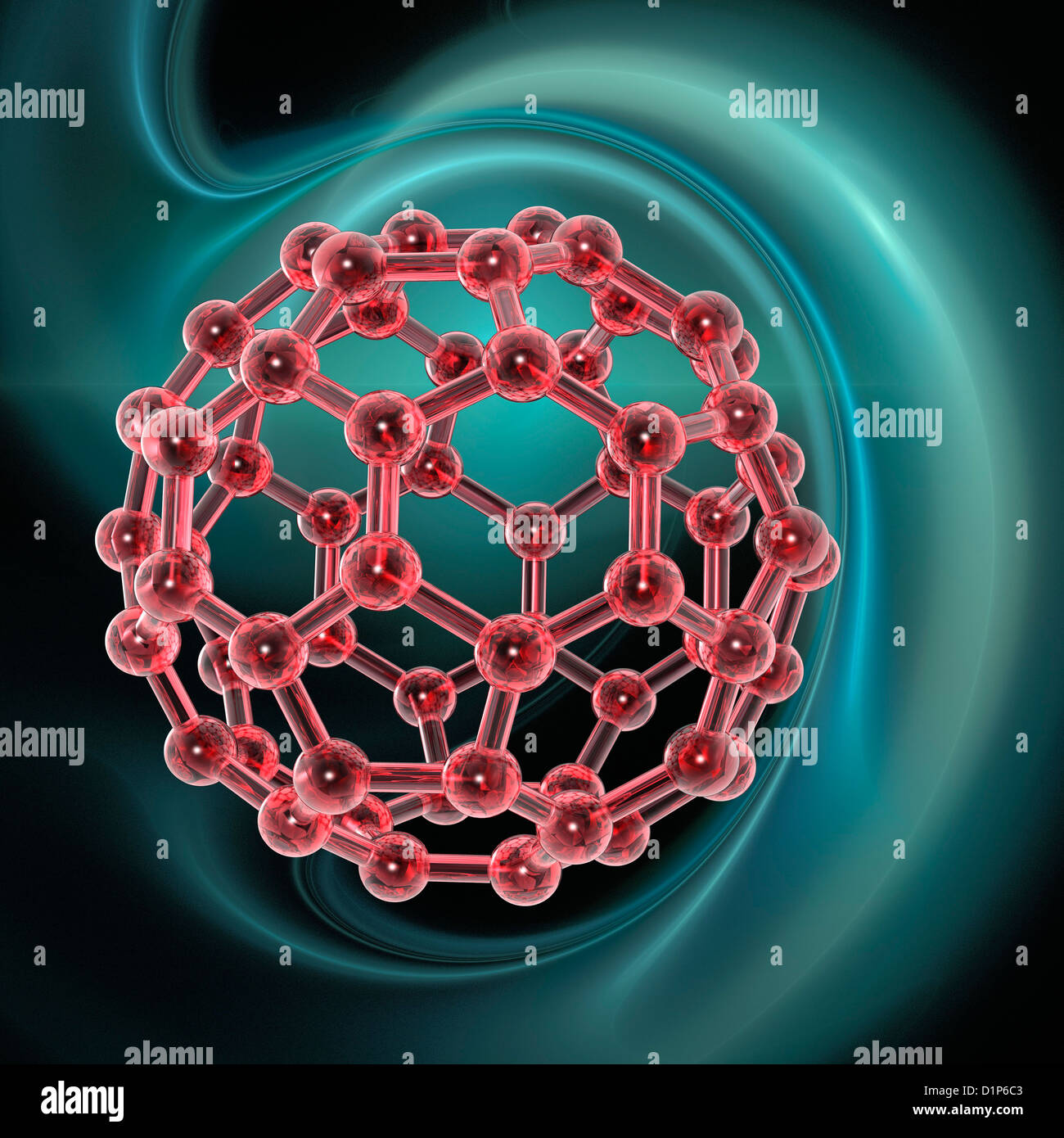 Buckyball molecule, artwork Stock Photo - Alamy