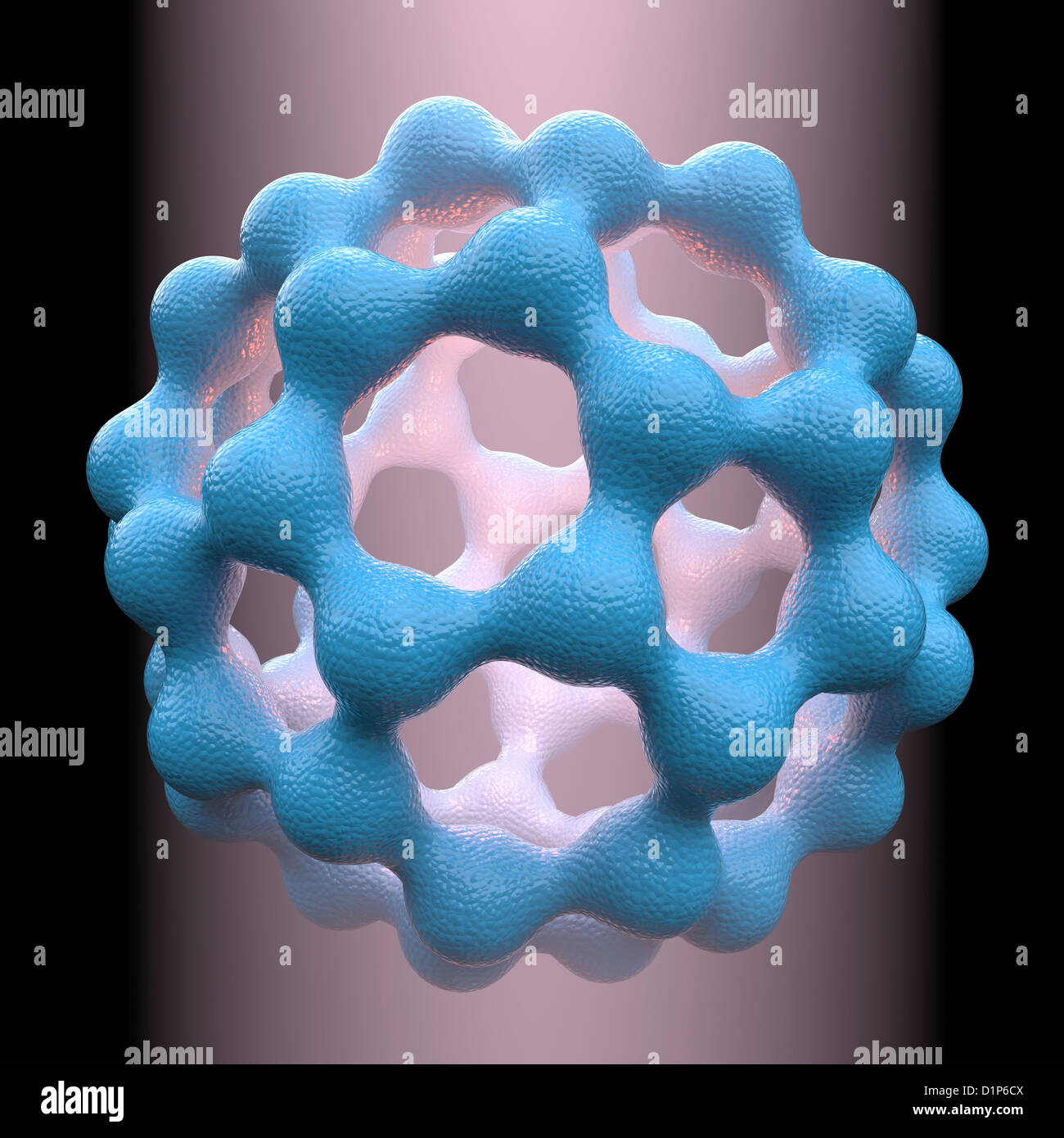 Fullerene molecule, artwork Stock Photo - Alamy