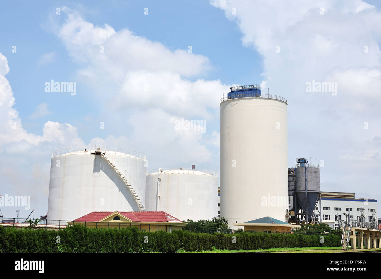 Natural gas storage tank Stock Photo - Alamy