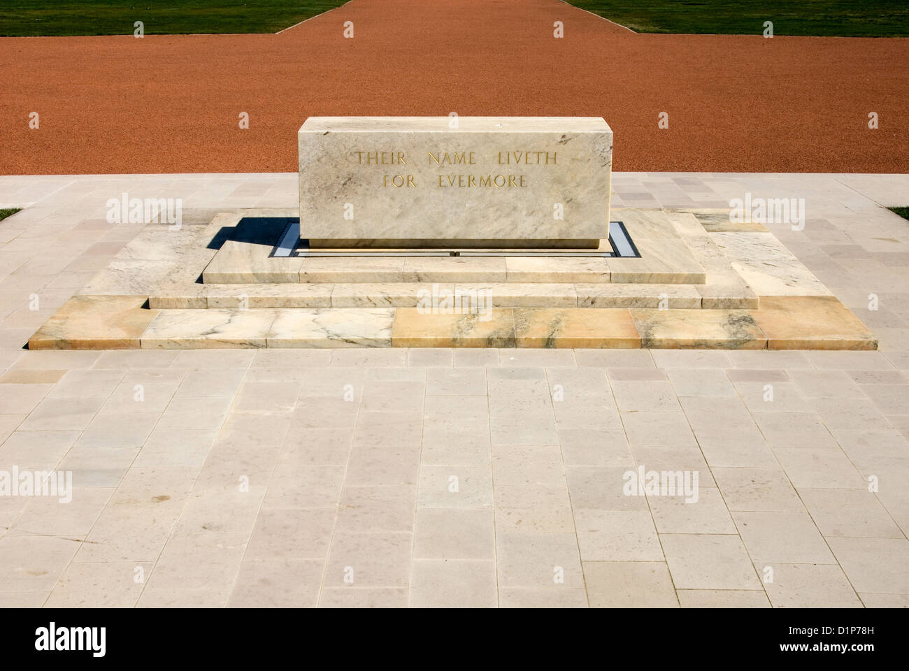 The Remembrance Stone in front of the National War Memorial, Canberra ...