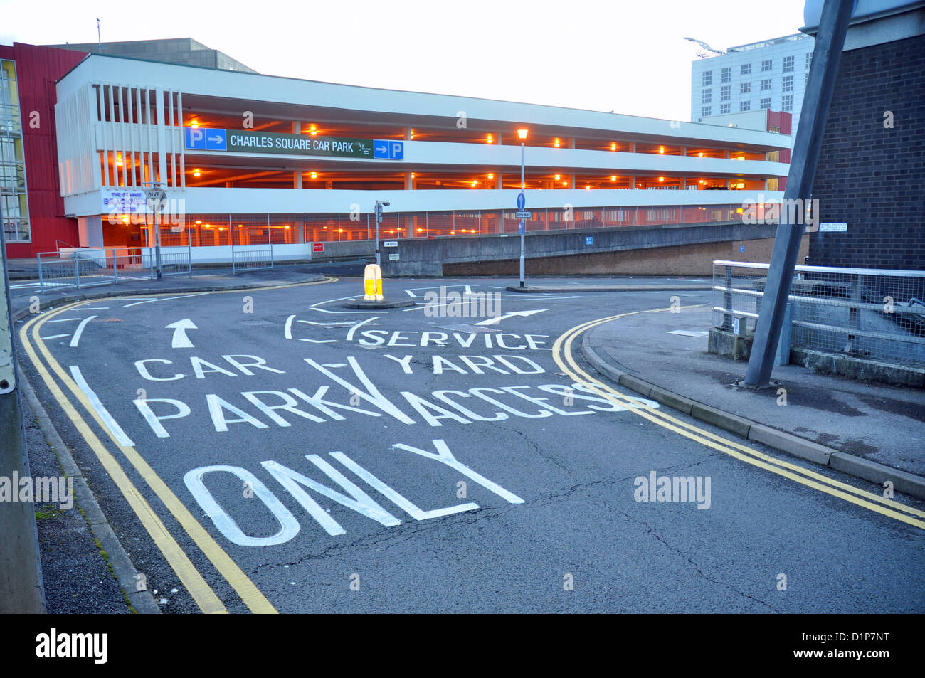 Town centre road sign hi-res stock photography and images - Alamy