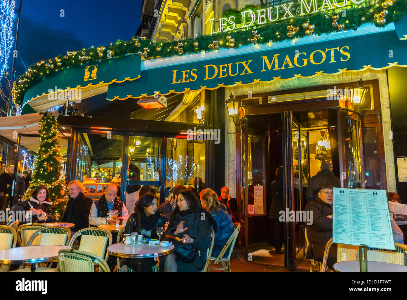 Street Cafe Scenes Paris France