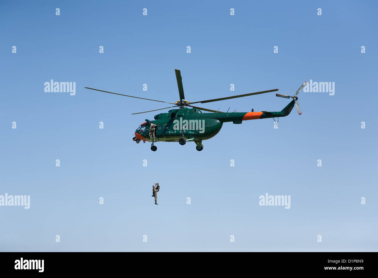 helicopter in the sky air show Stock Photo - Alamy