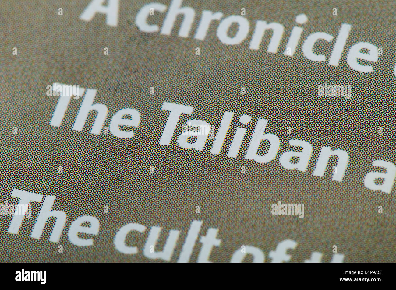 Word taliban on newspaper Stock Photo - Alamy