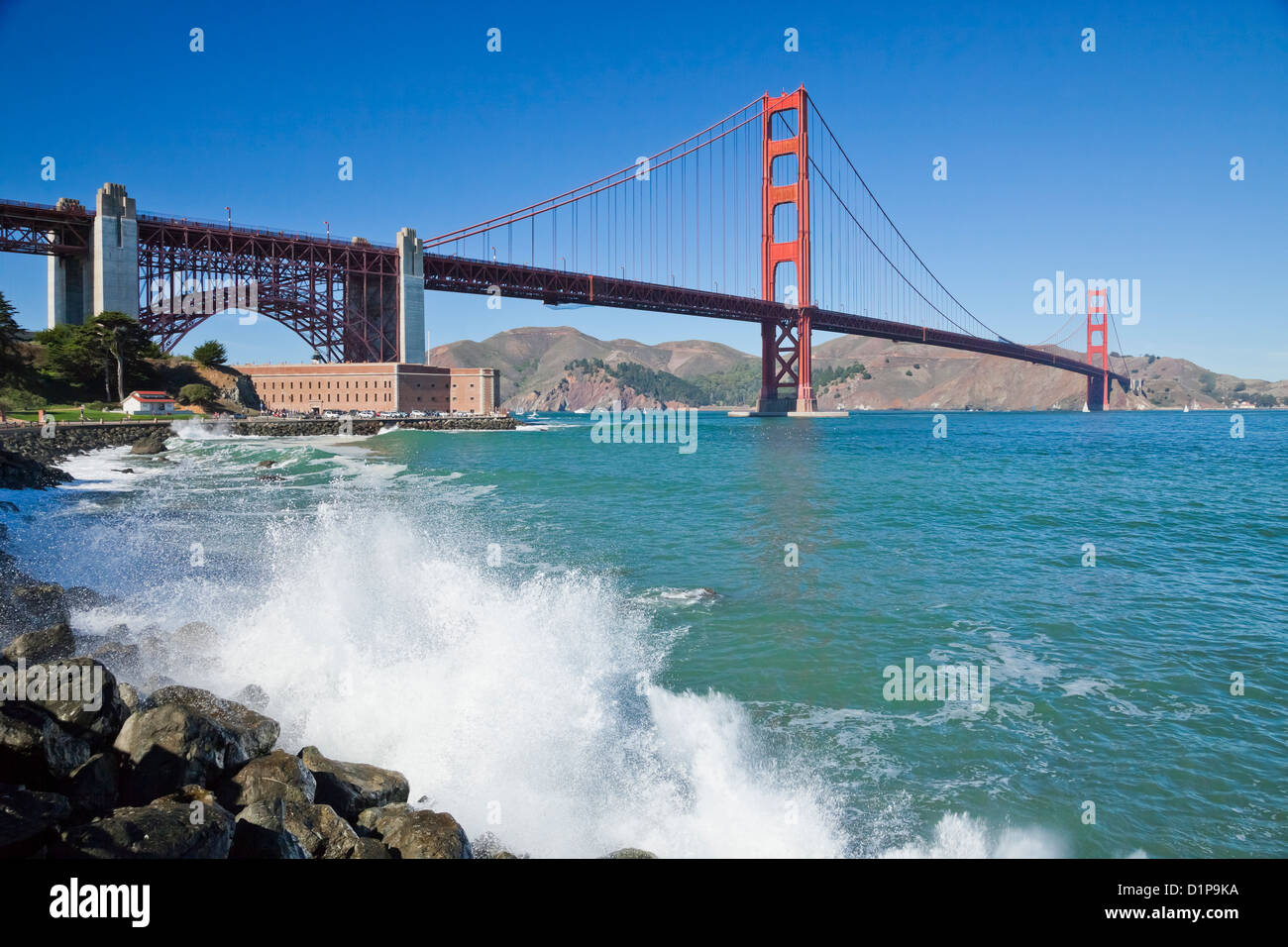 The Golden Gate Bridge in San Francisco bay Stock Photo - Alamy