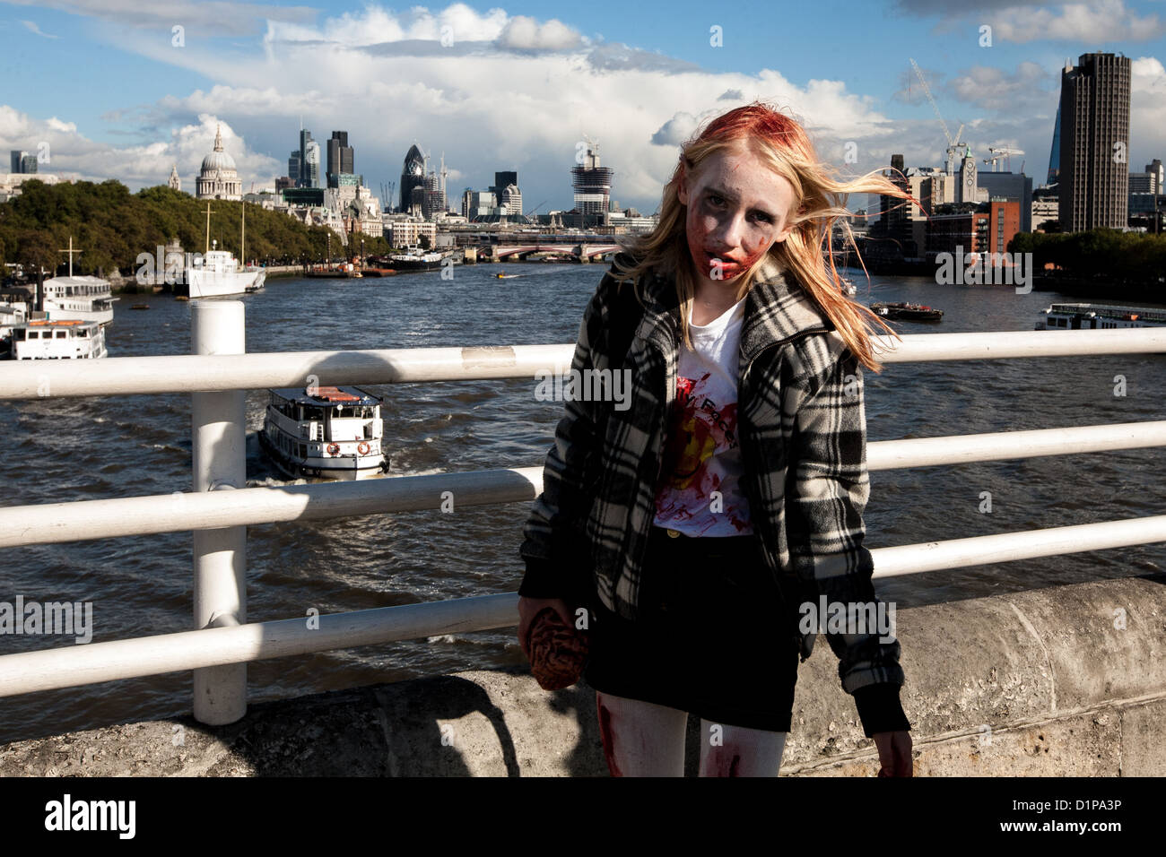 Zombies shuffle around the West End on the annual "World Zombie Day ...