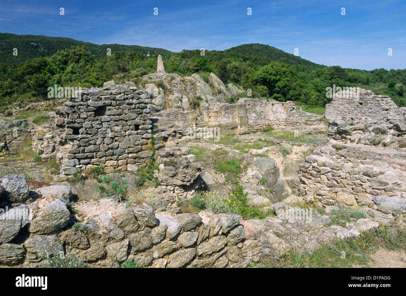Roman archaeological site of Panissars, Le Perthus, Eastern Pyrenees ...