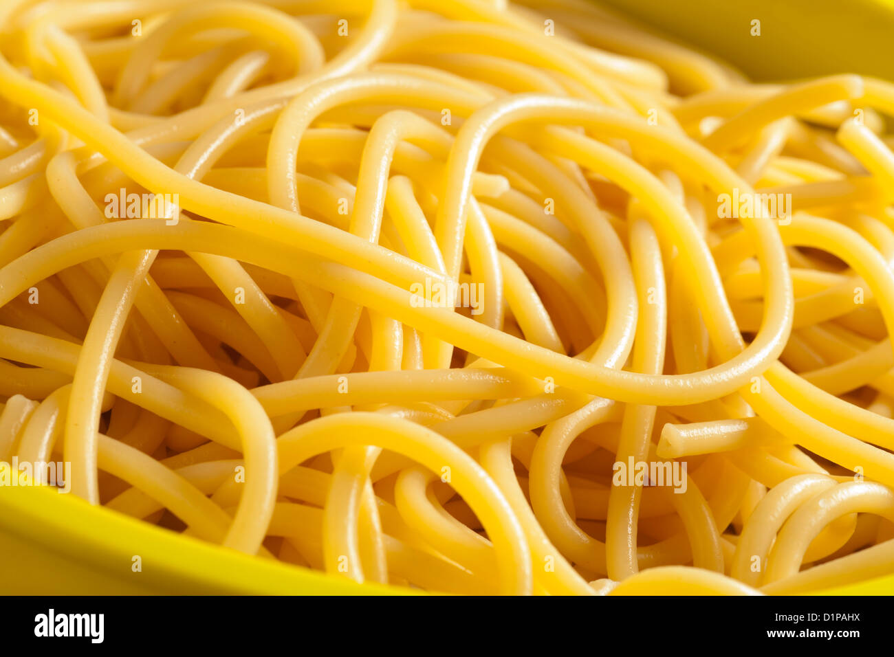 Plain cooked bucatini Stock Photo - Alamy