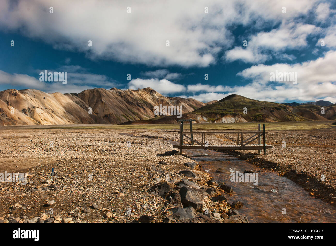 the beautiful rhyolite mountains and scenery of Landmannalaugar ...